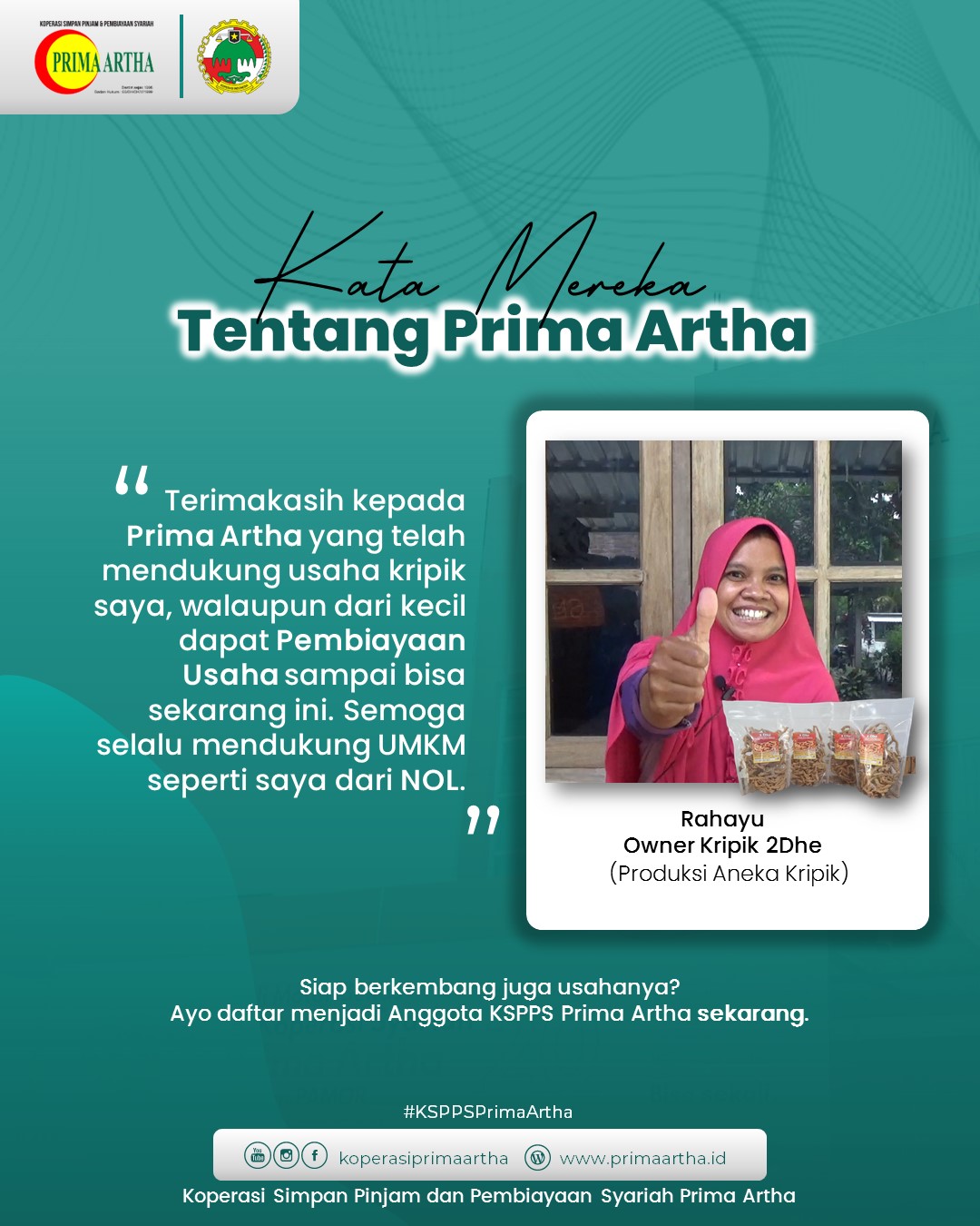 Kata Mereka Tentang KSPPS Prima Artha | Rahayu - Prima Artha Berita